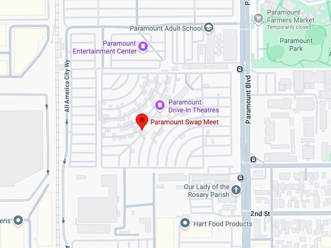 paramount swap meet map