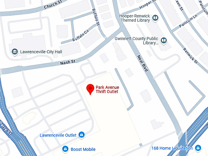 16. park avenue thrift outlet map