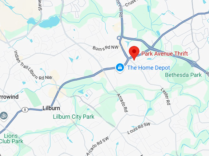 16. park avenue thrift map