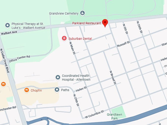 16. parkland restaurant map