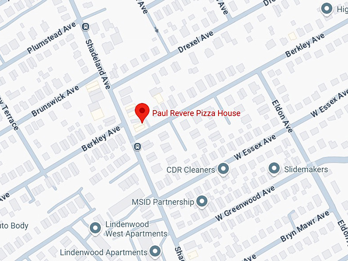 16. paul revere pizza house map