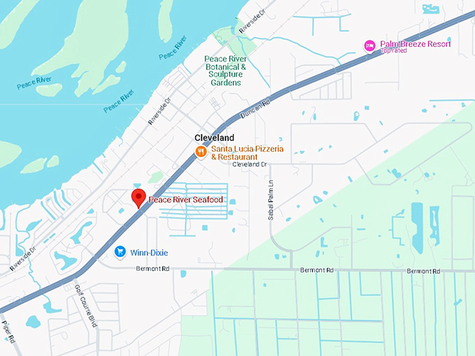 16. peace river seafood map