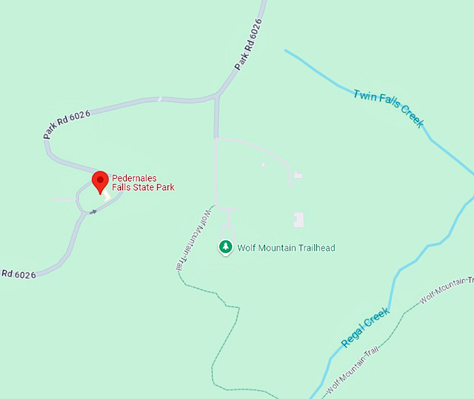 16. pedernales falls state park map