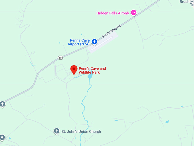 16. penn's cave and wildlife park map