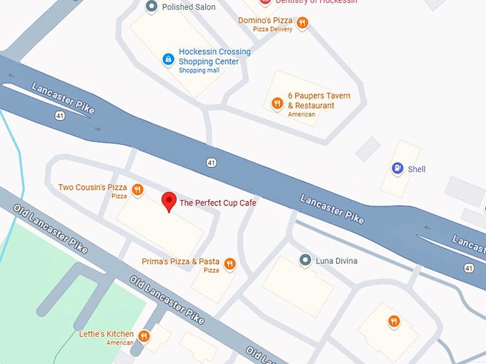 16. perfect cup cafe map