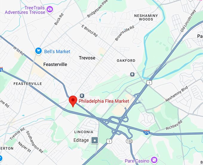 16. philadelphia flea market map