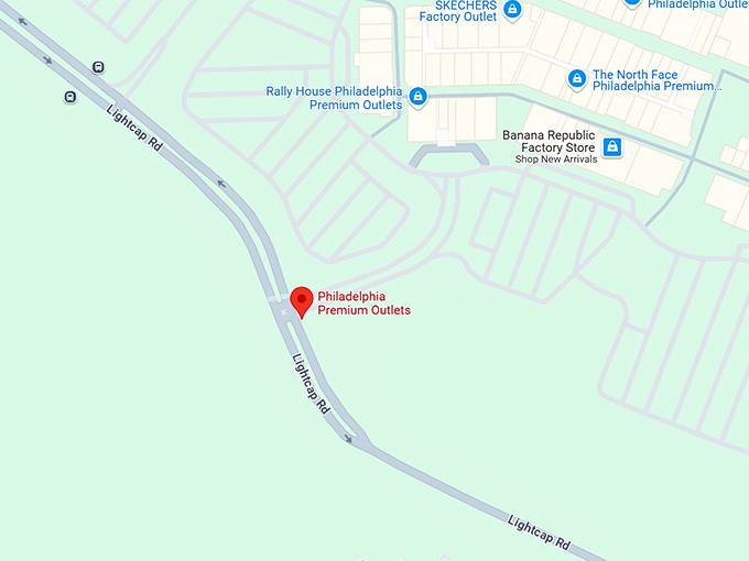 16. philadelphia premium outlets map