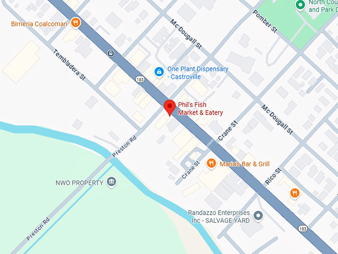 16. phil&rsquo;s fish market & eatery map