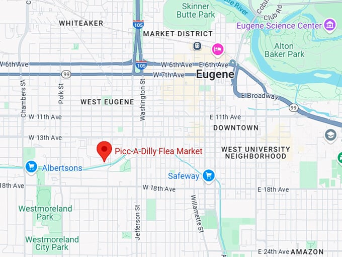 16. picc a dilly flea market map