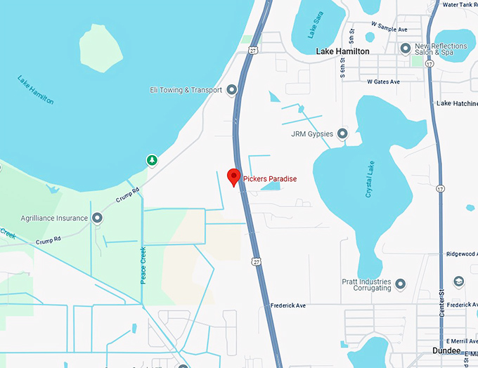 16. pickers paradise, llc map