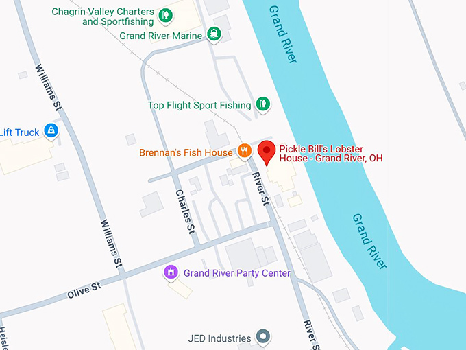 16. pickle bill's lobster house map