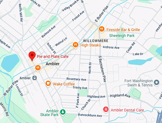 16. pie and plate cafe map