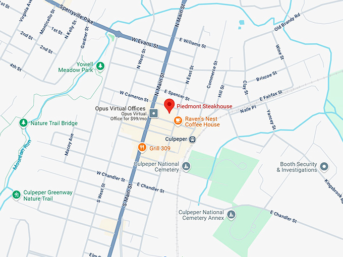 16. piedmont steakhouse map