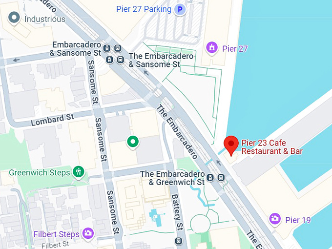 16. pier 23 cafe restaurant & bar map