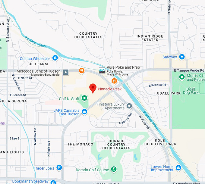 16. pinnacle peak map