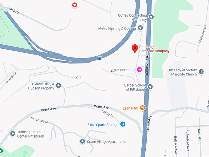 16. pittsburgh barbecue company map