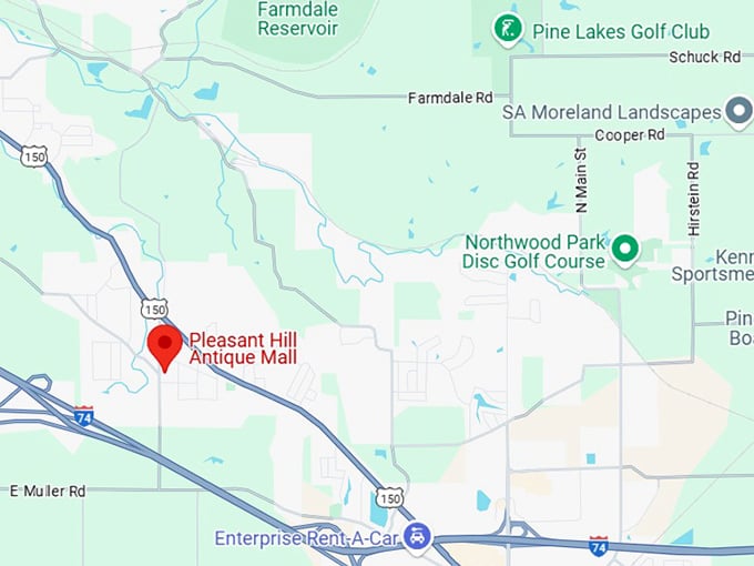 16. pleasant hill antique mall map