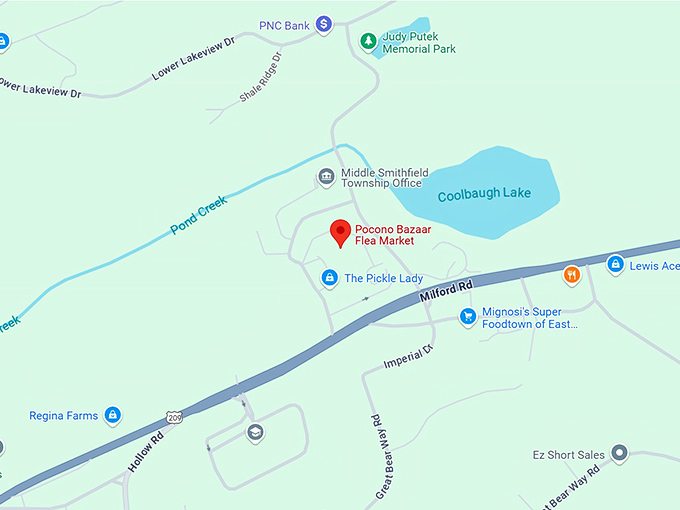 16. pocono bazaar flea market map