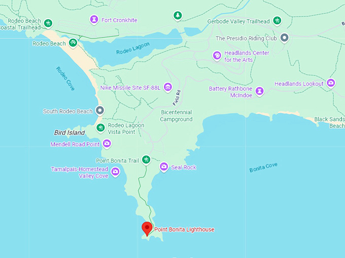 point bonita lighthouse map