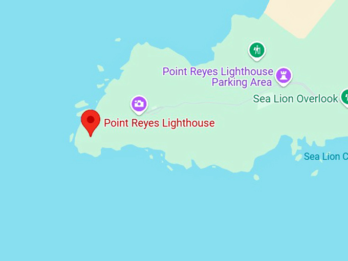 16. point reyes lighthouse map