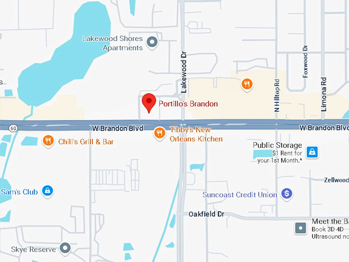 16. portillo's brandon map