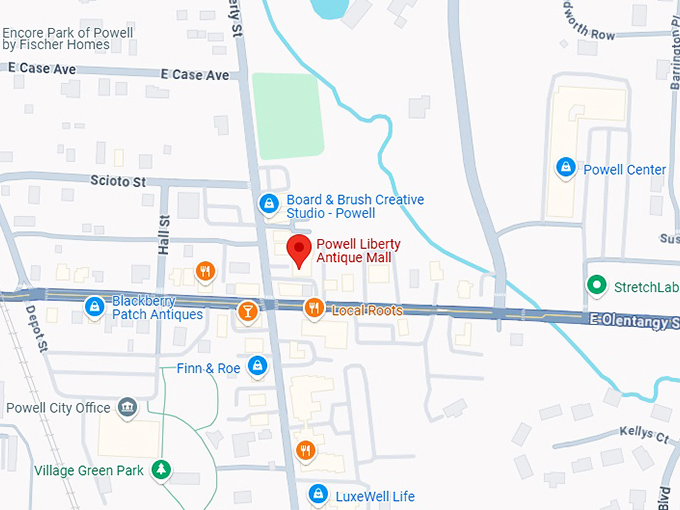 16. powell liberty antique mall map
