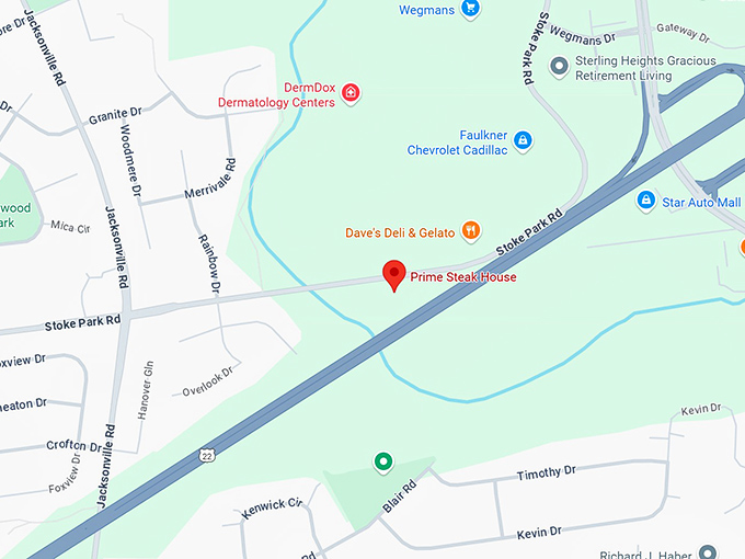 16. prime steak house map