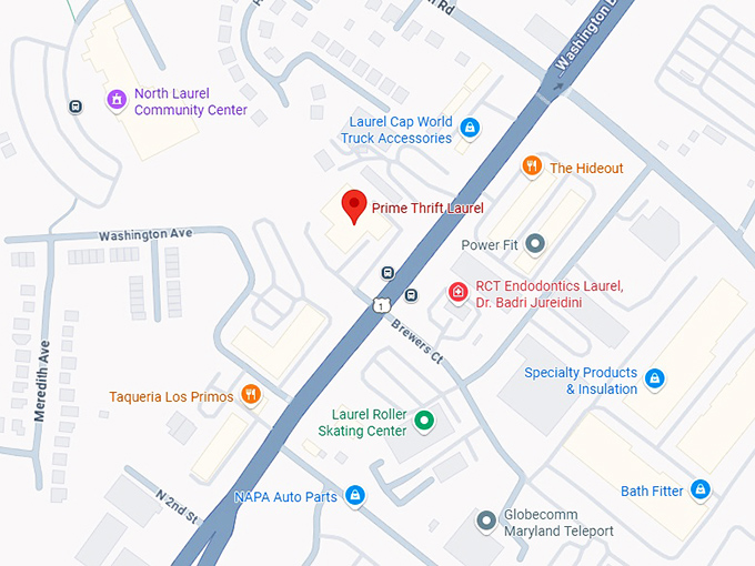 16. prime thrift laurel map