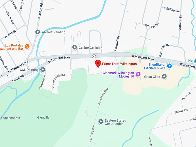 16. prime thrift wilmington map