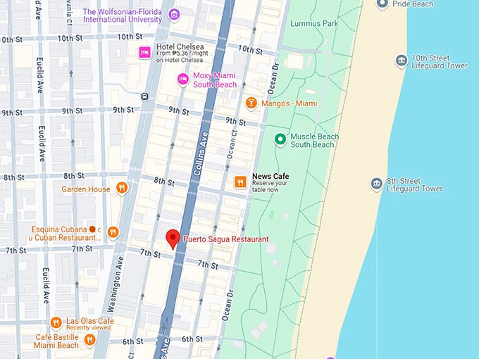 16. puerto sagua restaurant map