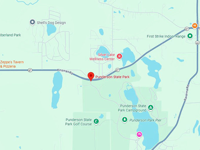16. punderson state park map