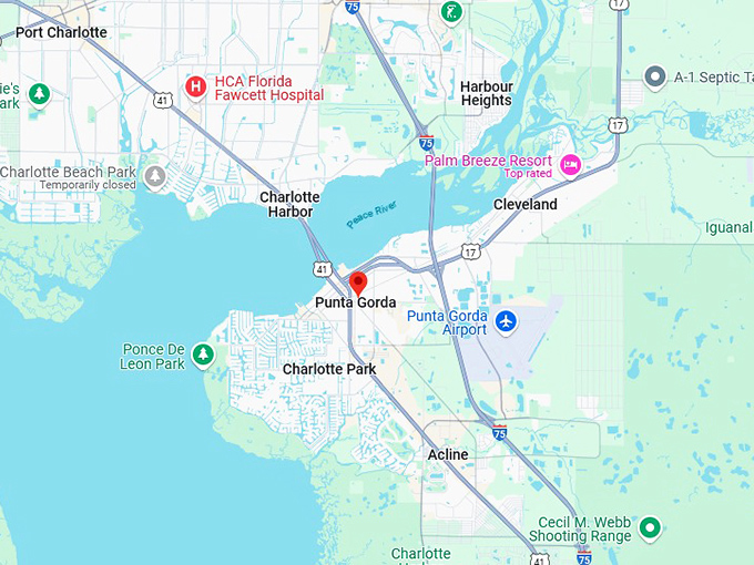 16. punta gorda, fl map