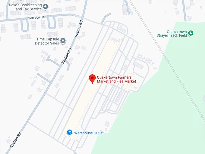 16. quakertown farmers market and flea market map