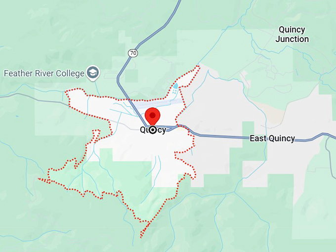 quincy, ca map