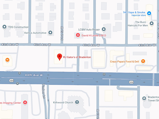 16. rj gator's of bradenton map