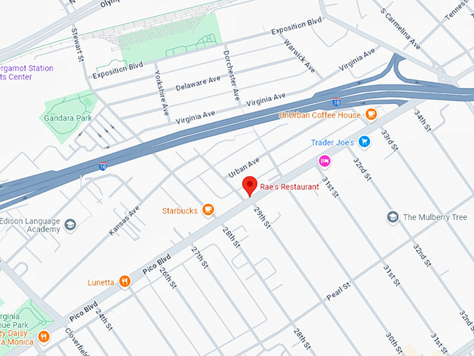 16. rae's restaurant map