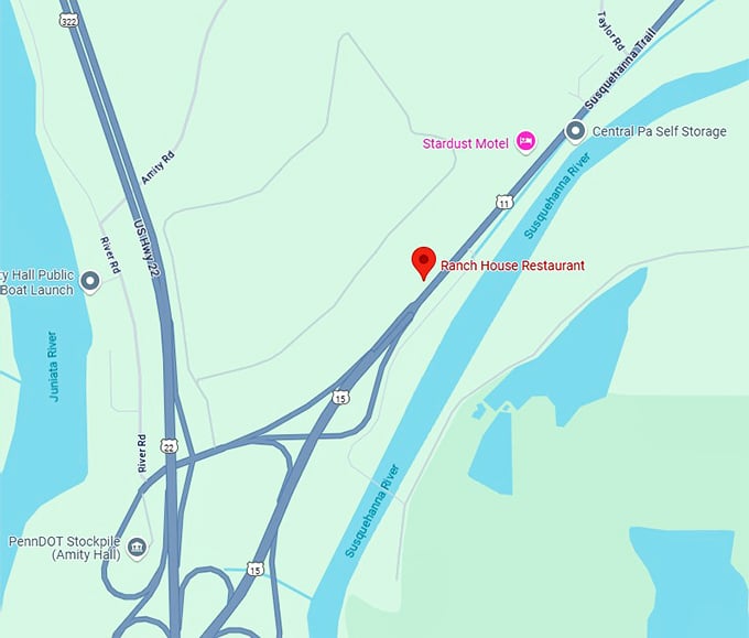 16. ranch house restaurant map