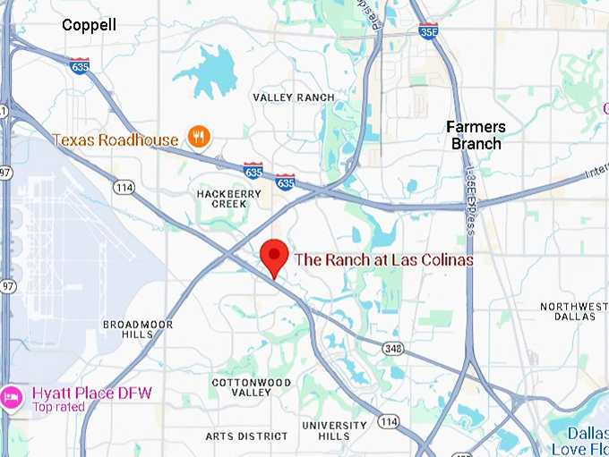 16. ranch in las colinas map