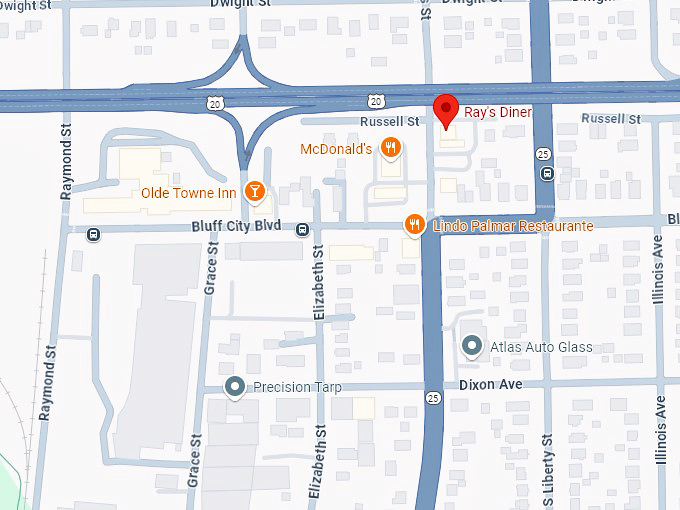 ray's diner map