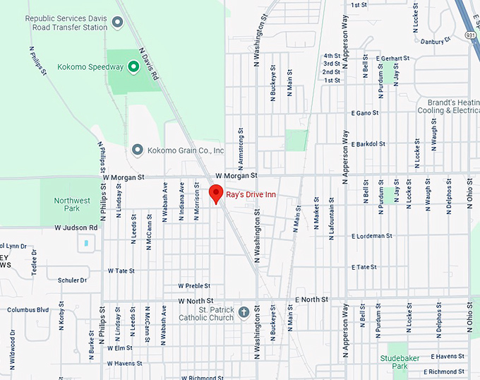 16. ray's drive inn map