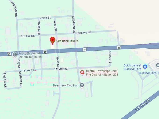 16. red brick tavern map