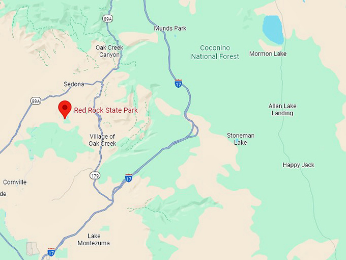 16. red rock state park map