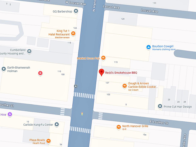 16. redd's smokehouse bbq map