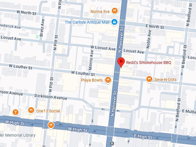 16. redd's smokehouse bbq map