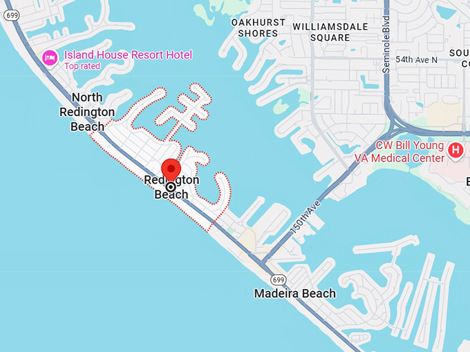 16. redington beach, fl map