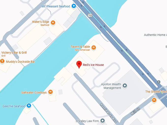 16. red's ice house map