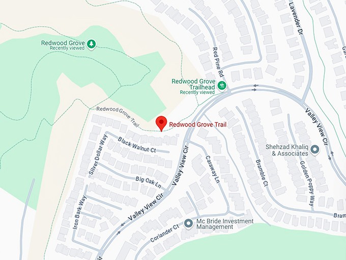 16. redwood grove trail map