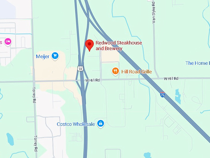 16. redwood steakhouse and brewery map