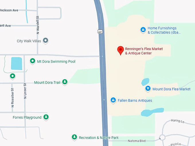 16. renninger's flea market & antique center map
