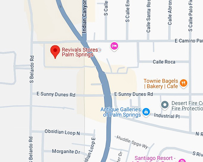 16. revivals thrift store map